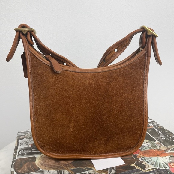 Coach | Bags | Vintage Coach Berkeley Zip Shoulder Bag 91 Leather Suede ...